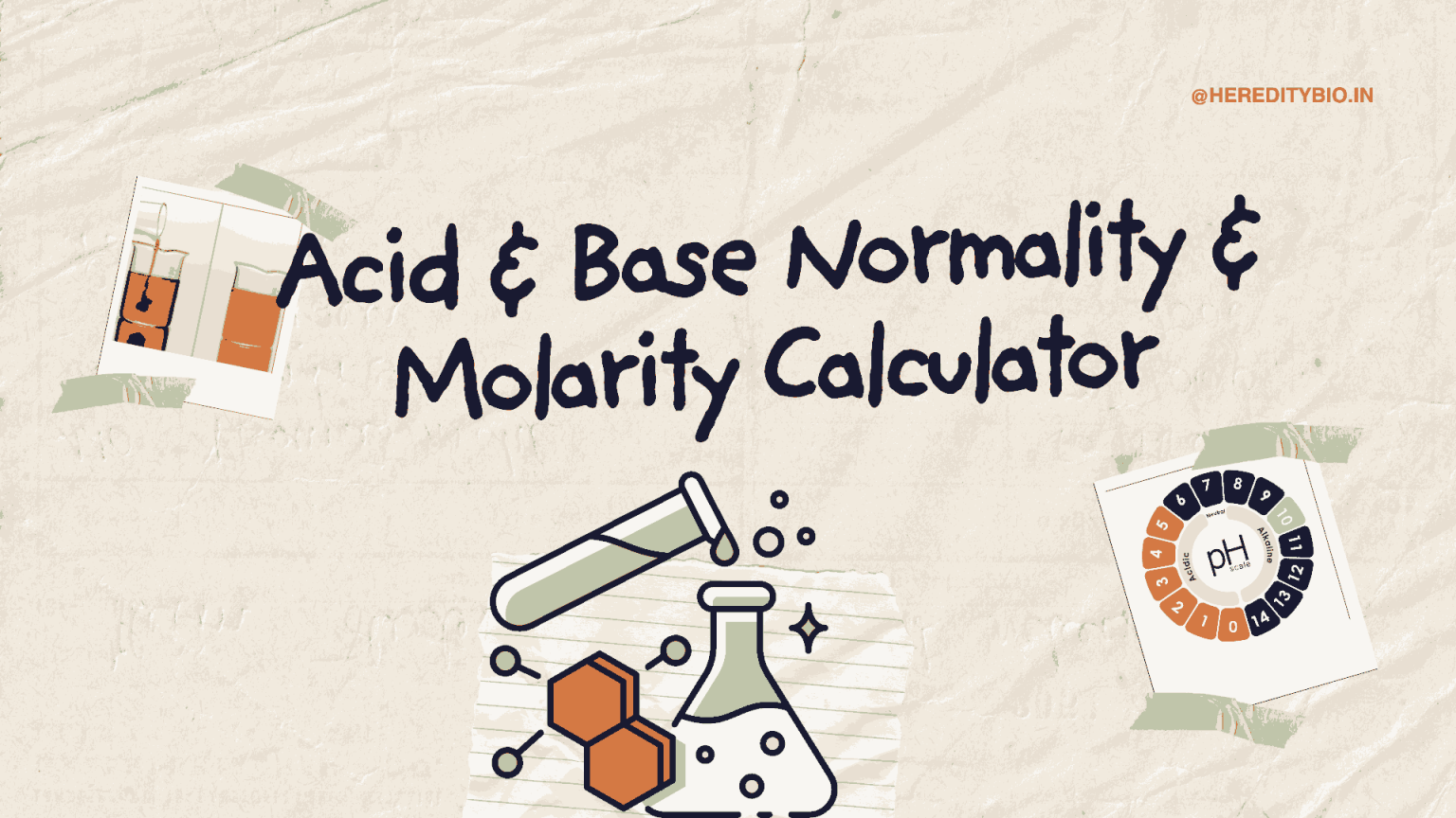 Acid & Base Normality and Molarity Calculator - Heredity Bioscience